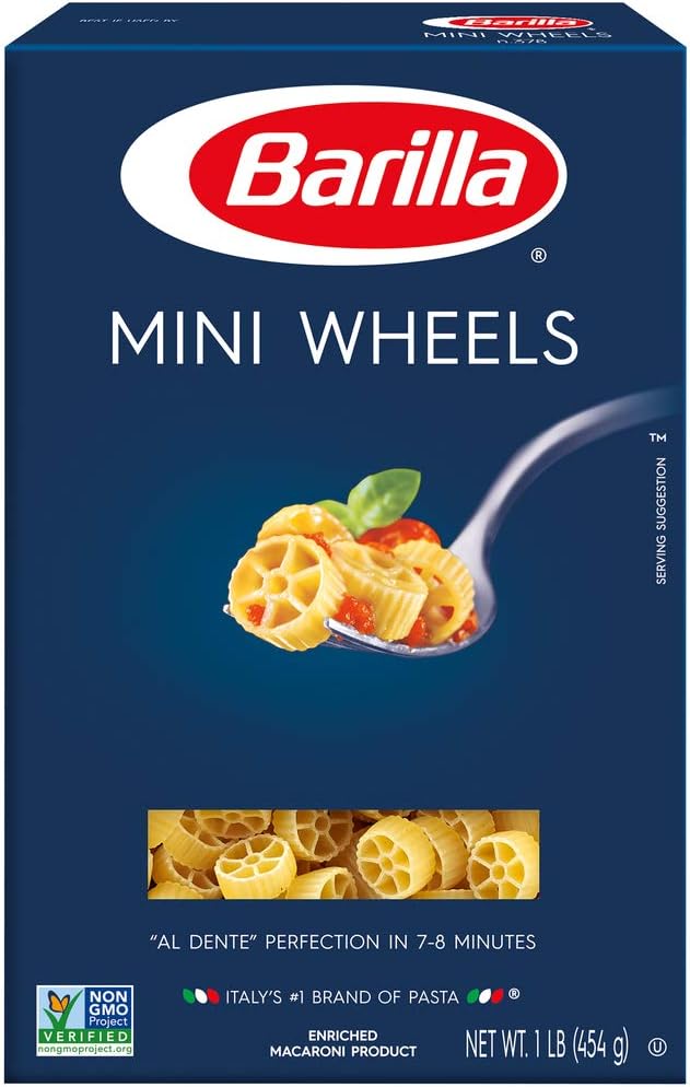 Amazon.com : Garofalo Wagon Wheel Pasta 1.1 lb. (500g)(Pack of 2) Pasta Wheels - Rotelle - Ruote ...