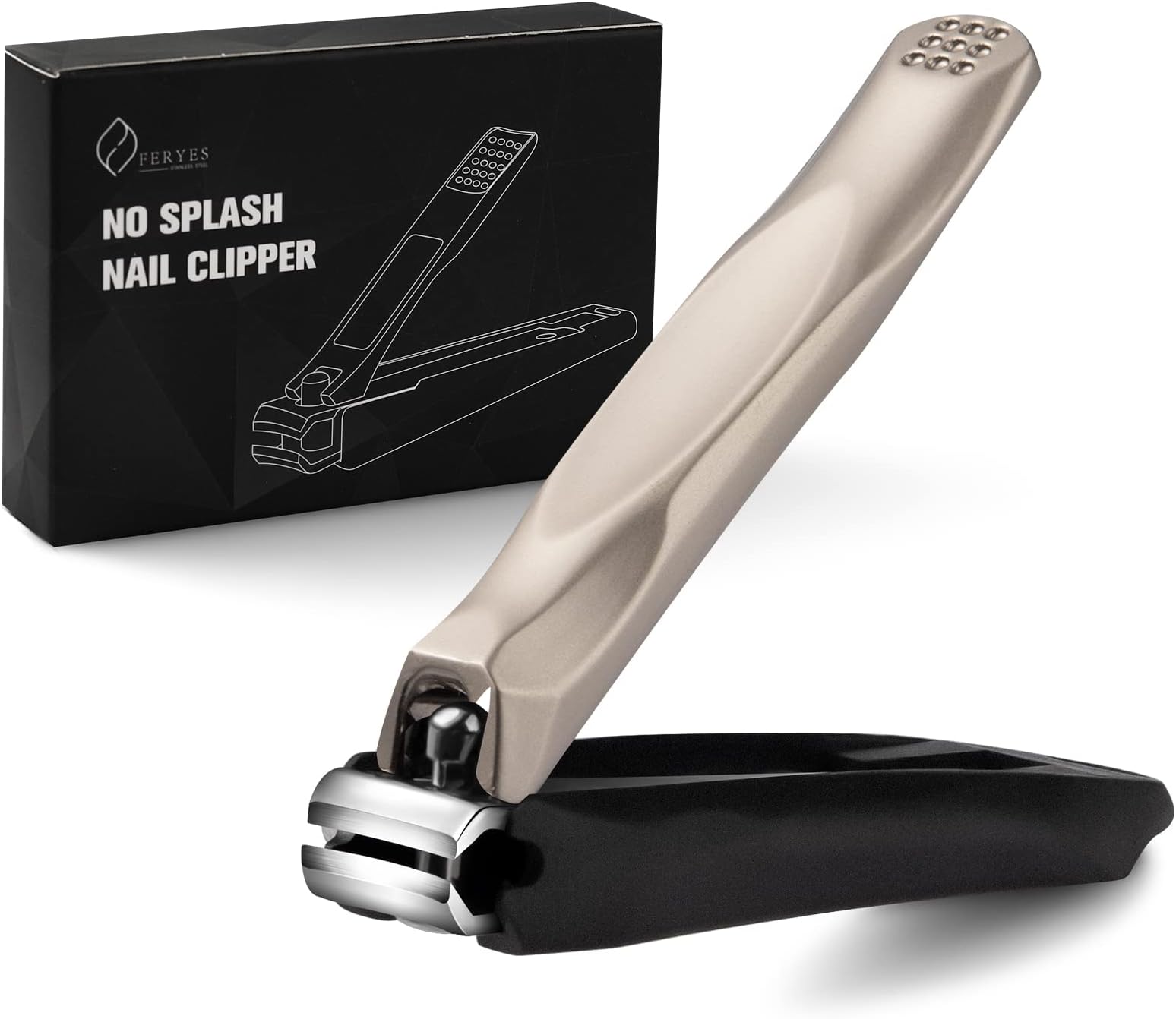 Amazon.com : FERYES 3-in-1 Fingernail Clipper with No-Splash Nail ...