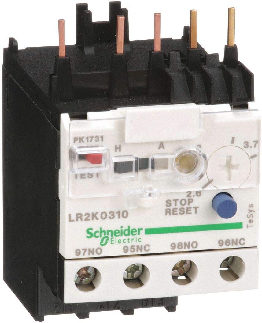 SCHNEIDER ELECTRIC Bimetallic O/Load Relay 575-Vac 3.7A Iec LR2K0310 Sw ...