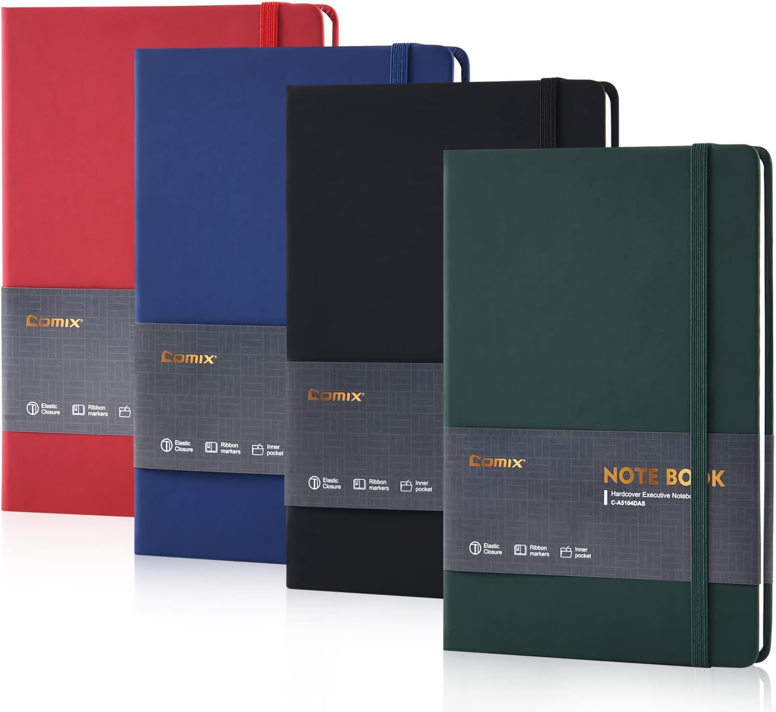 Amazon.com : Comix Premium Lined Journal Notebooks - 160 Pages, 5.7 ...