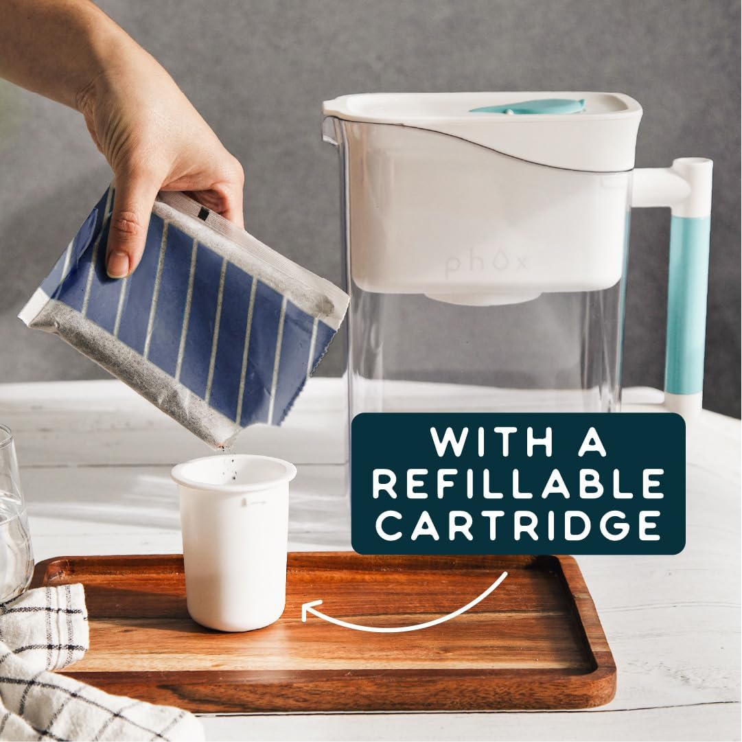 Phox Wave 2.8L Water Filter Jug and Refillable Cartridge (Softener ...