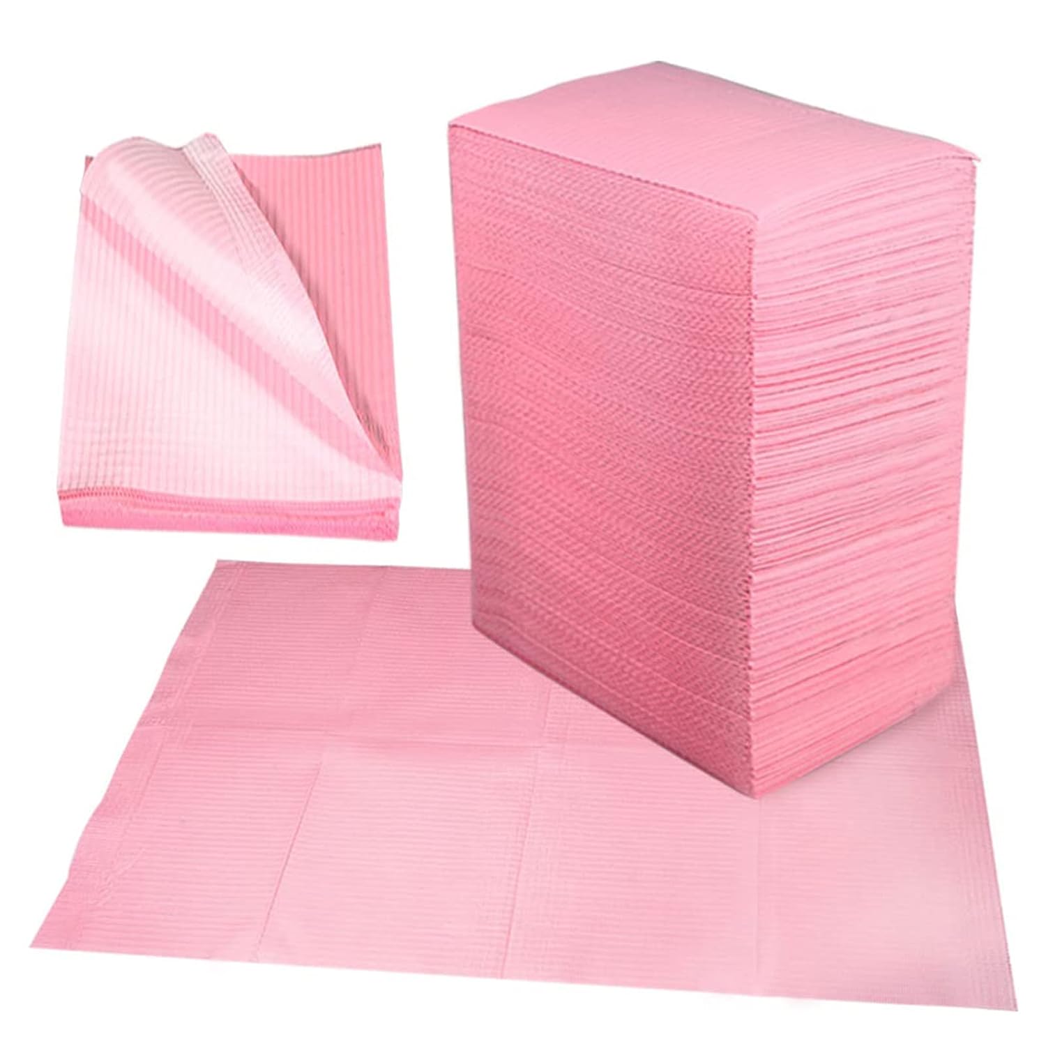 Amazon.com : Shmian 125PCS Disposable Nail Art Mat.Pink Table Nail Mats ...
