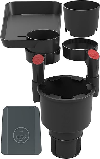 Amazon.com: Triple Car Cup Holder Expander Attachable Tray with ...