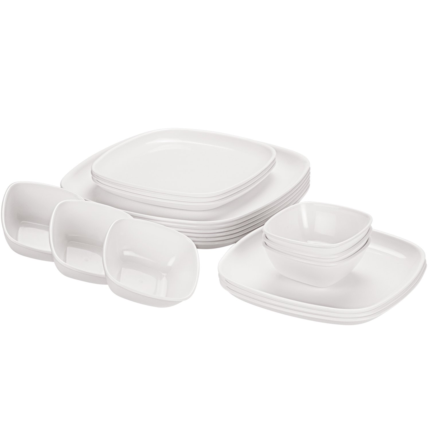 Buy Cello Ware Square Container Set, 18-Pieces, White Online at Low ...