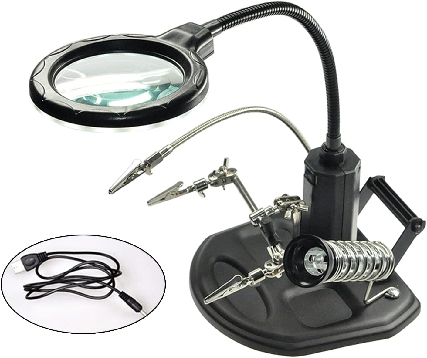 Welding Magnifier Electric Iron Stand Circuit Board Repair Welding Iron ...