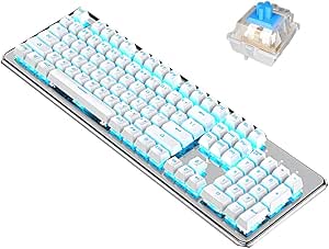 Amazon.com: ARCH Mechanical Keyboard Gaming 104 Keys Blue Switches ...