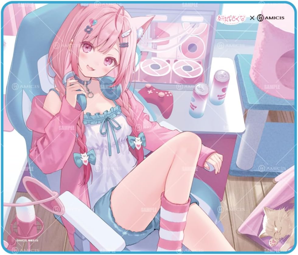 Amazon.co.jp: 【公式】【結城さくな×AMICIS】ゲーミングマウスパッド 仁 -JIN- 結城さくなEdition 公式グッズ colleize 公式ライセンス : パソコン・周辺機器