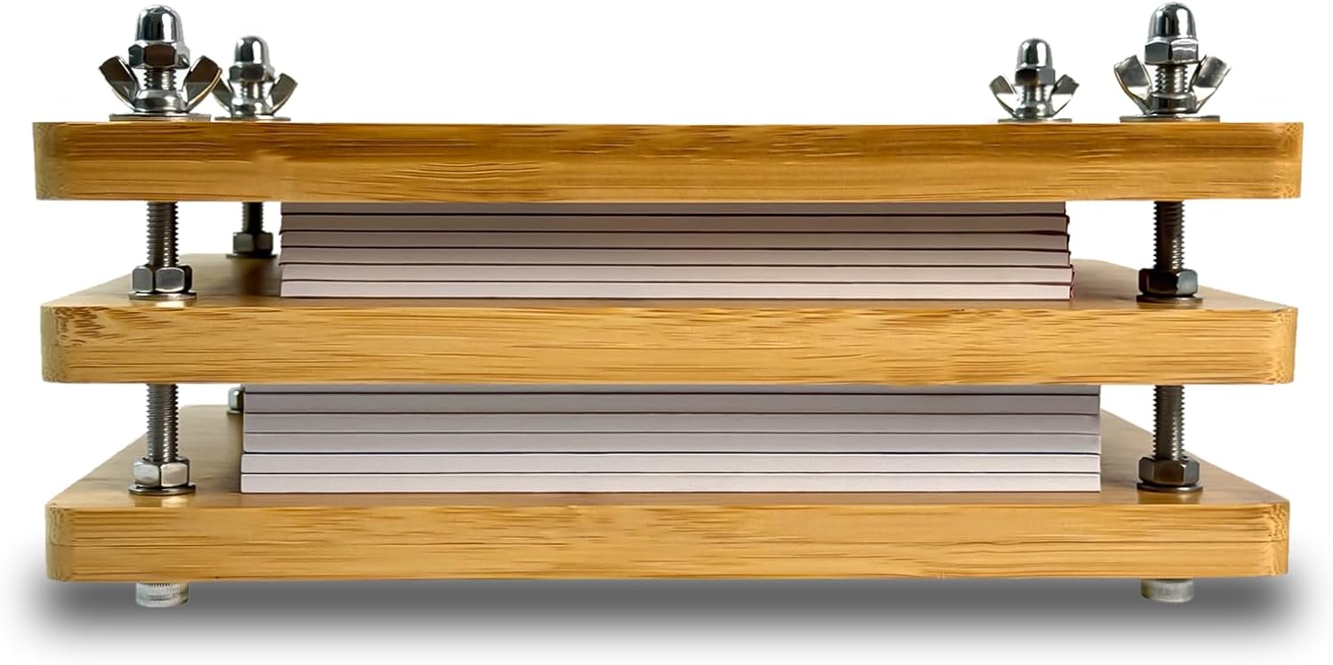 Amazon.com: ZibugZag Book Binding Kits, Wooden Bamboo Book Press ...