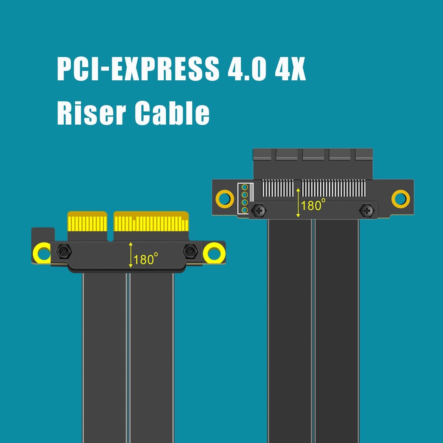 GLOTRENDS 300mm PCIe 4.0 X4 Riser Cable, 64PIN Full Nepal | Ubuy