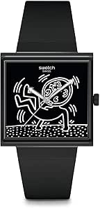 Amazon.com: Swatch Square Bioceramic Unisex Watch Casual Bioceramic ...
