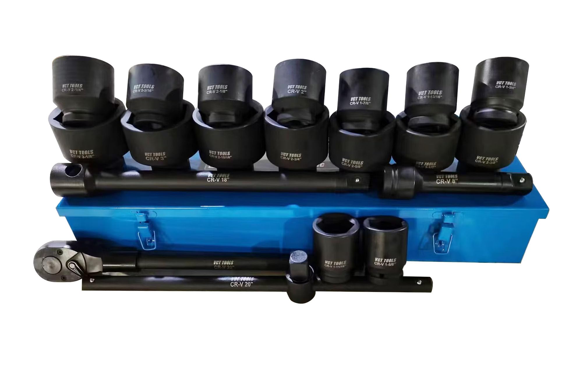 Snapklik.com : 21 Pc SAE Standard Jumbo Impact Socket Set 1" Inch Dr ...