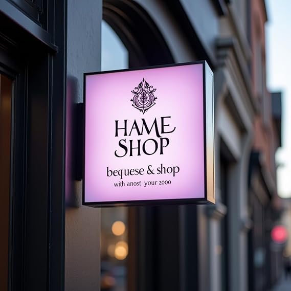 Amazon.com : Personalized Advertising Lightbox, Custom Double Sided ...