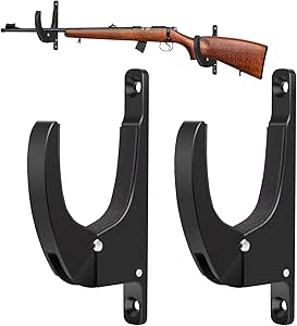 Amazon.com: UBASTER Gun Rack Wall Mount, Adjustable Indoor Gun Racks ...