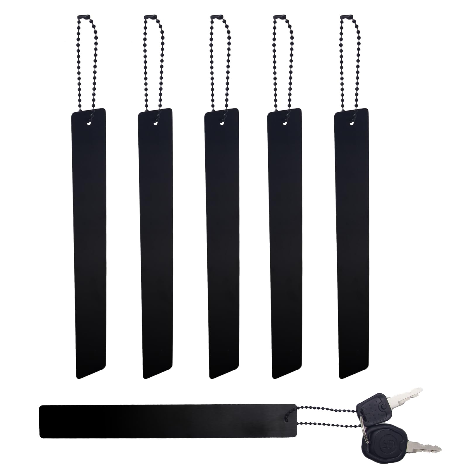 5 Pcs Commercial Grade Large Keychain Slim Long Key Chain To Not Lose ...