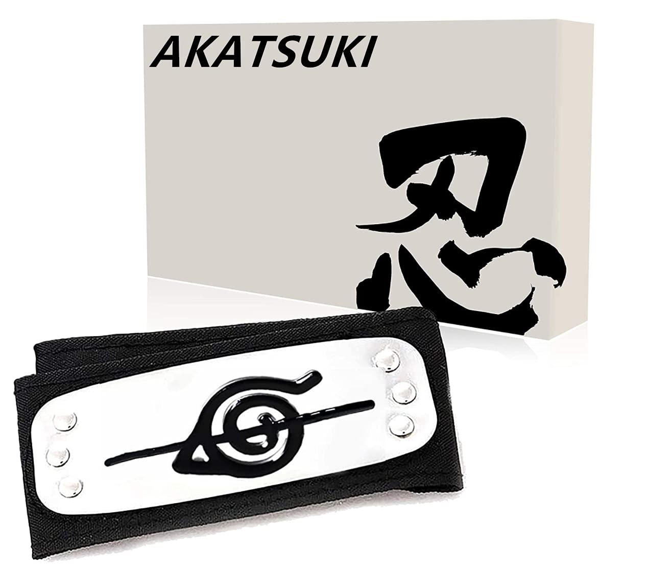 Buy AKATSUKI Narutoo Headband Metal in Gift Box Narutoo Cosplay Narutoo ...