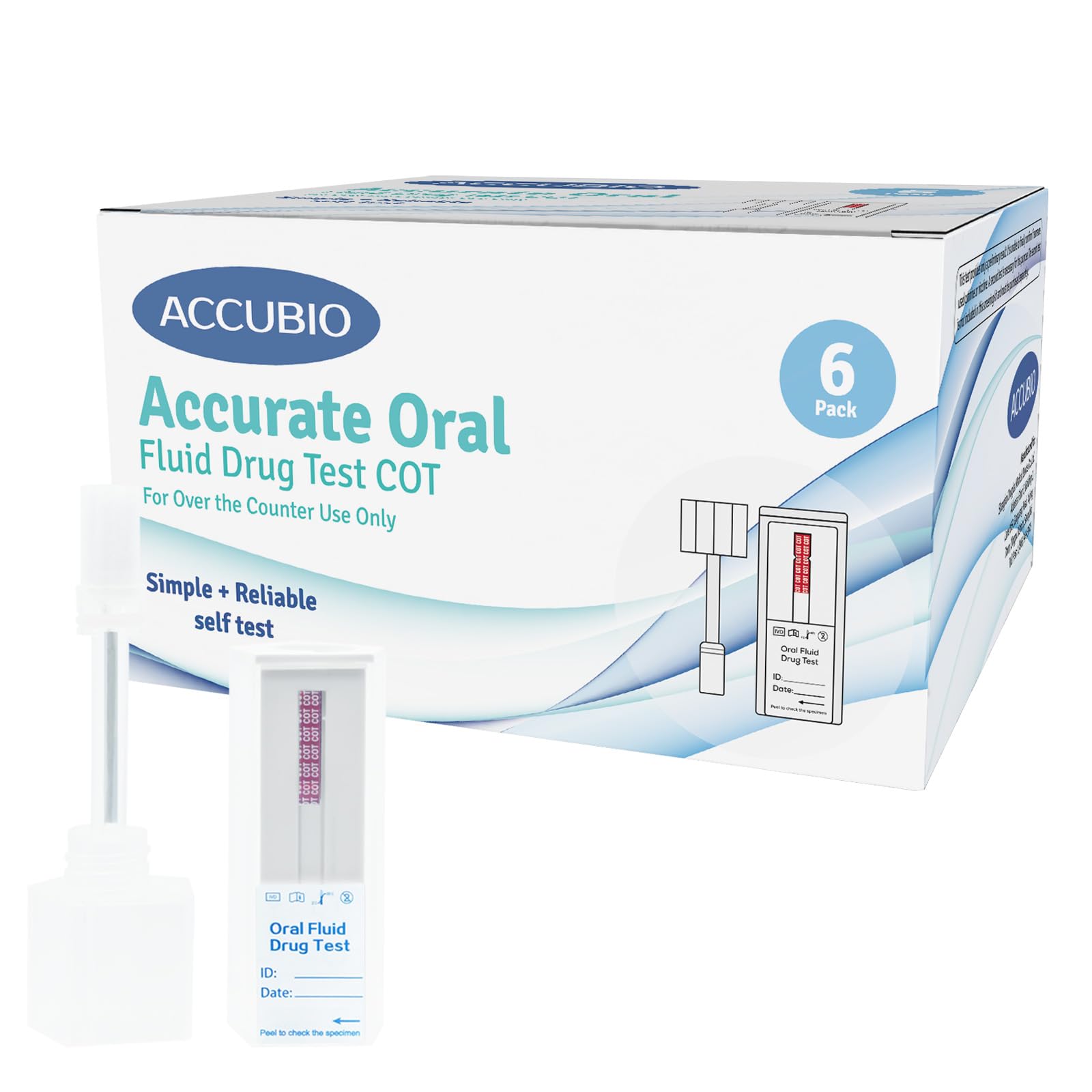 Amazon.com: Single Panel Cotinine(COT) Saliva Oral Fluid Test Kit ...