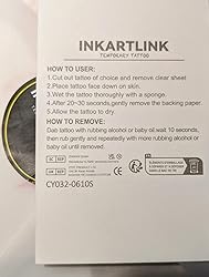 Amazon.com : INKARTLINK 6 Design/set temporary tattoo, colorful tattoo ...