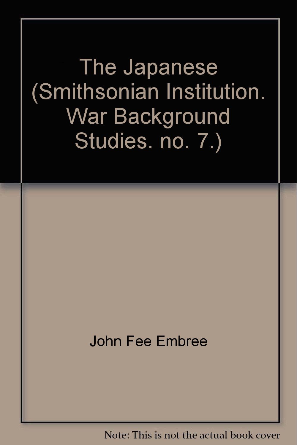 The Japanese: Embree, John.: 9789992445228: Amazon.com: Books