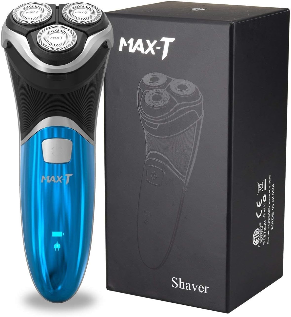 Amazon.com: MAX-T Electric Shaver for Men USB Quick Charge Digital ...