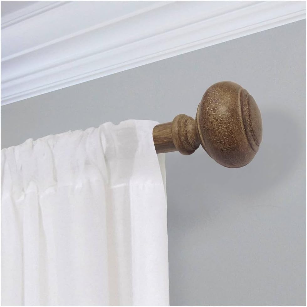 Amazon.com: Threshold Faux Wood Curtain Rod (36" to 66"): Home & Kitchen