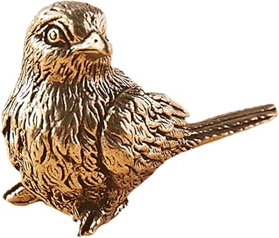 Amazon.com: Handicraftviet Small Wooden Bird Statues Home Decor ...