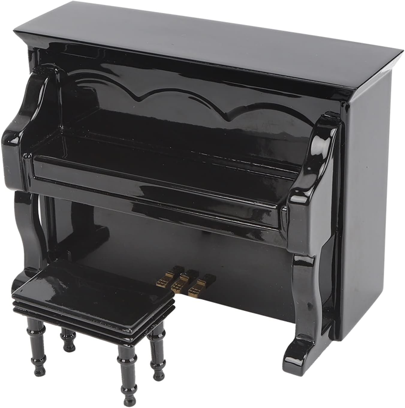 Amazon.com: Miniature Piano Musical Model Wooden Miniature Upright ...