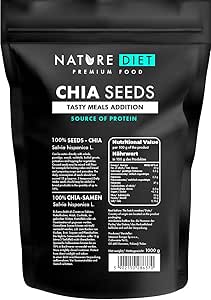 Nature Diet- Semi di Chia 2x 1000 g | Salvia Hispanica | Ad alto ...