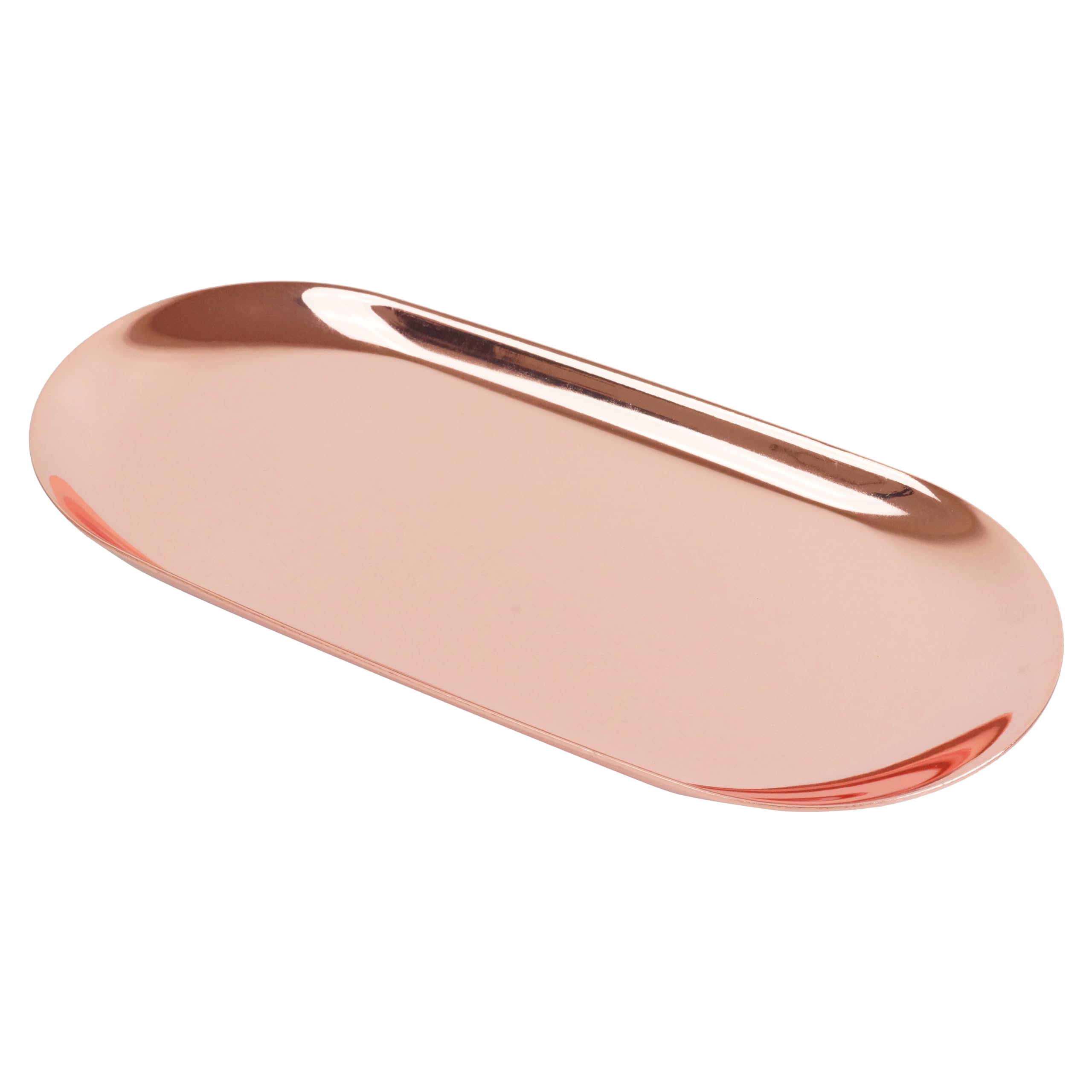 Amazon｜prendre 【映り込みが美しい鏡面加工】 小物 トレー ステンレス 鏡面加工 23cm オーバルトレイ キャッシュトレイ ジュエリー 受付 整理 収納 小物置き シンプル ...