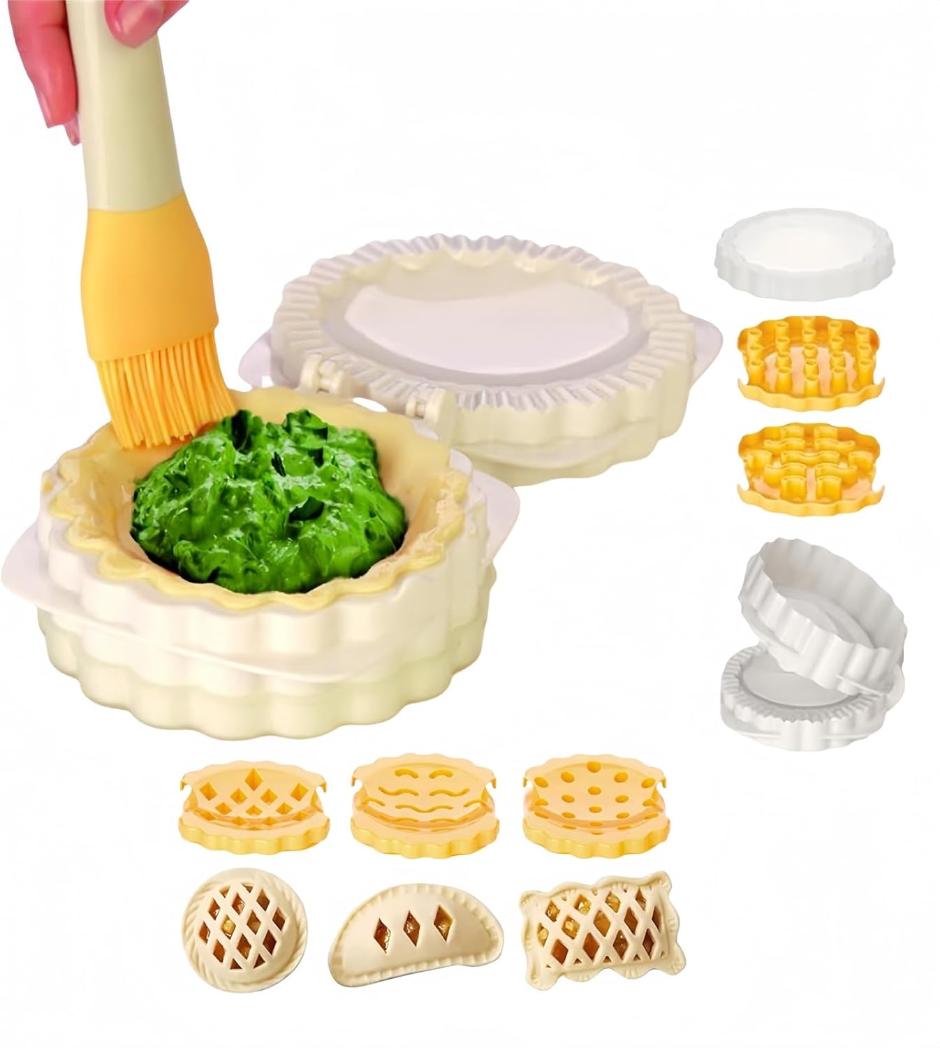 Amazon.com: WQHLONGBO 3-in-1 Dough Presser Pocket Pie Molds,Party ...