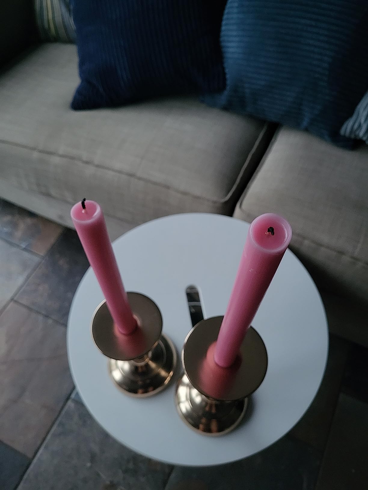 Shearer Candles Deep Pink - Dinner Candles - 10 inch - Unscented Dinner ...