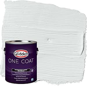 Glidden Exterior Paint + Primer: Blue/Gray Glimpse, One Coat, Flat, 1 ...