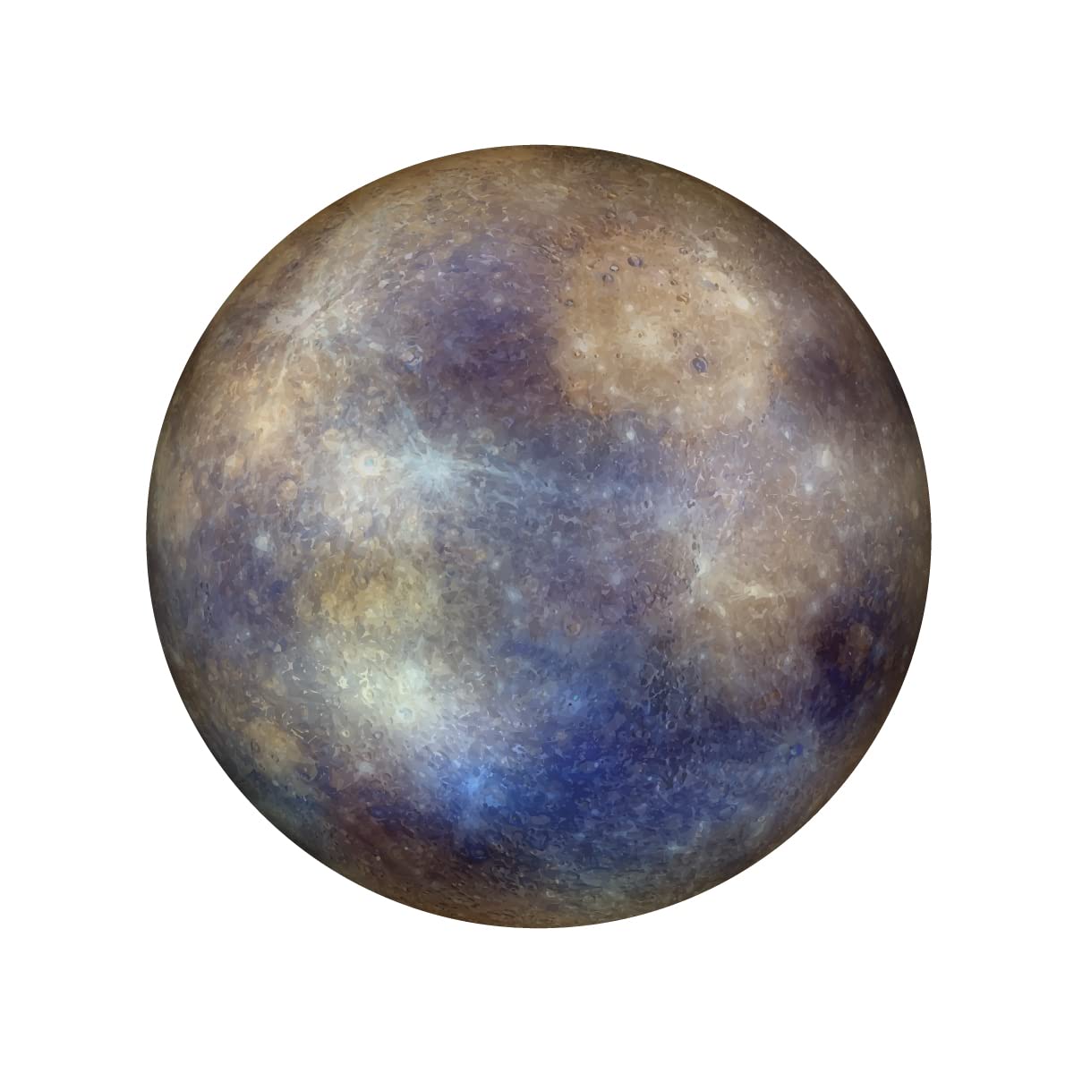 Planet Mercury Color