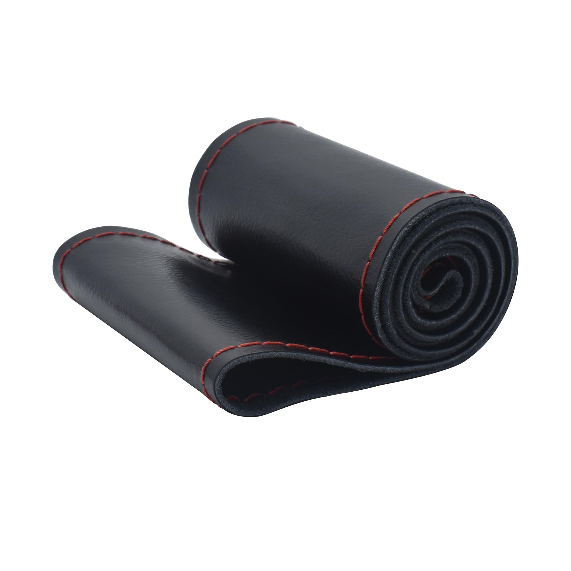 38cm Universal Genuine Leather Wheel Cover DIY Genuine Leather Steering ...