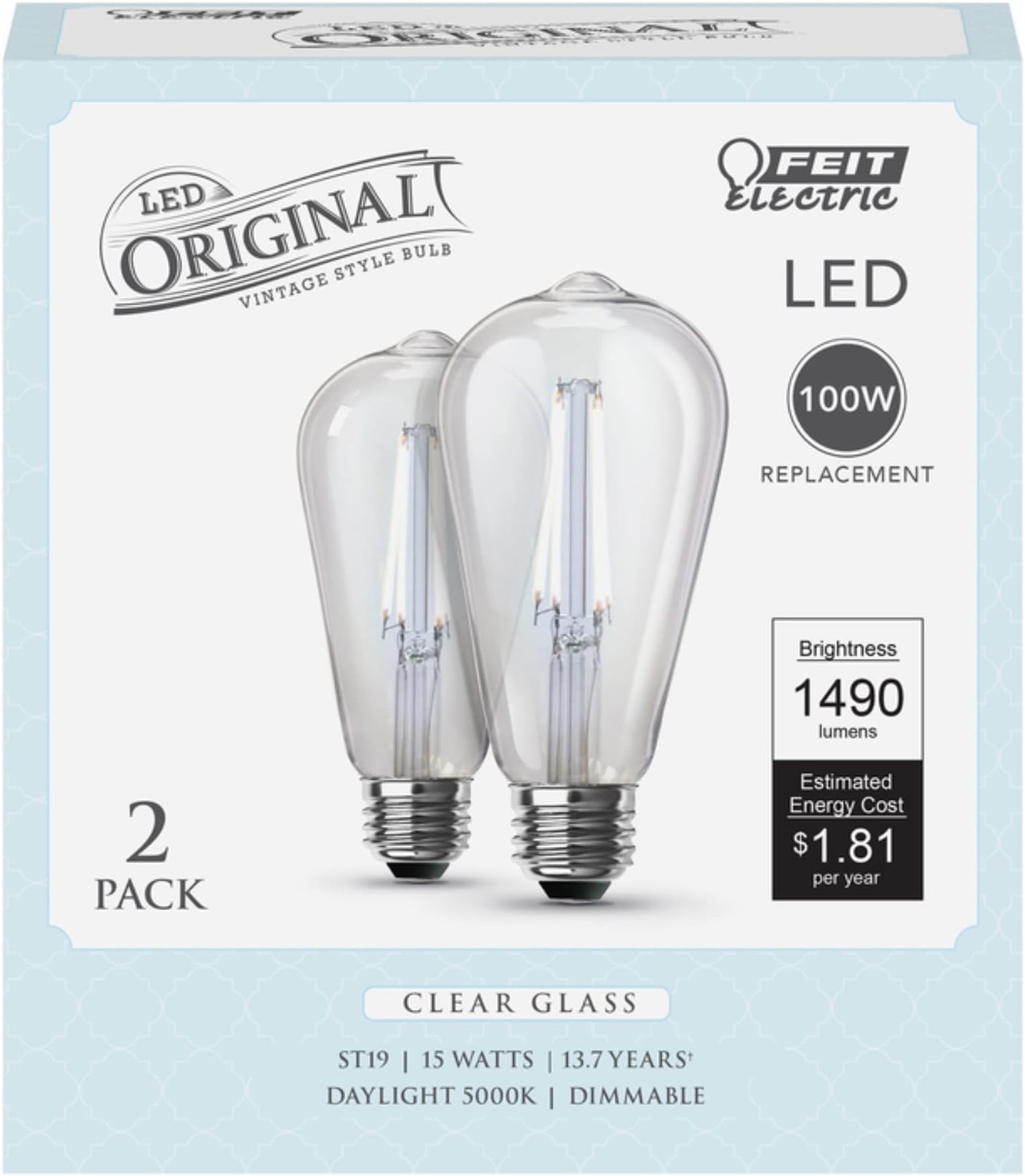 Feit Electric BP60ST19 60-Watt Incandescent A19 - Light Bulbs - Amazon.com