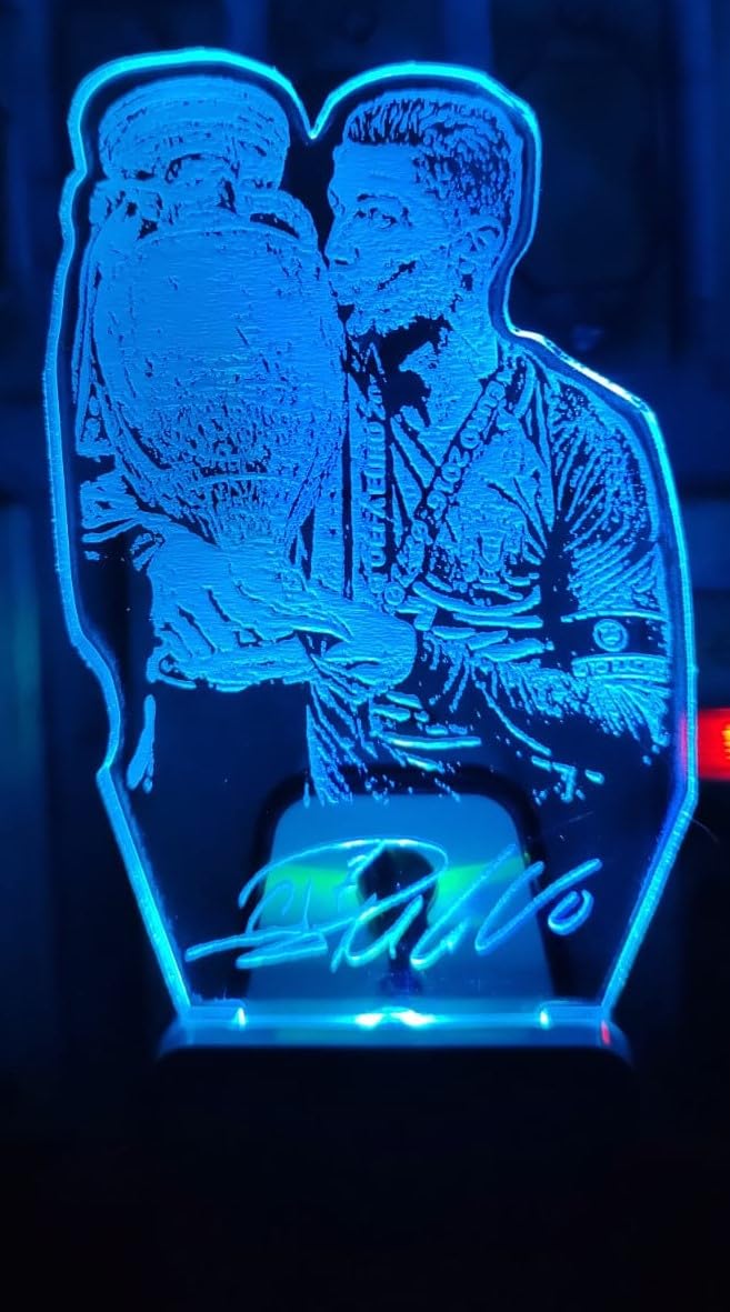 Buy Footballer's Photo Night Light Lamp Engraved Night Light with ...