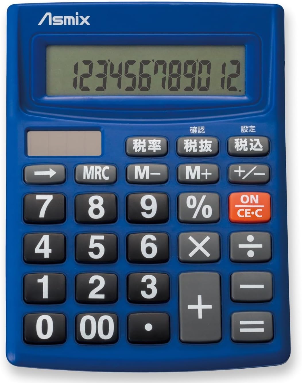 Amazon | アスカ 電卓 税計算 C1256B ブルー 12桁 ビジネス 仕事 カラー | ビジネス電卓 | 文房具・オフィス用品