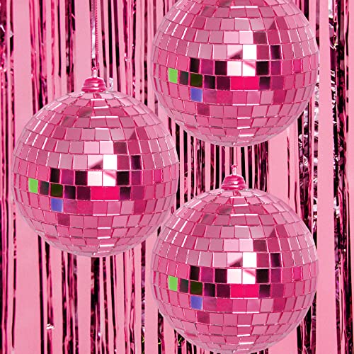 Snapklik.com : 2 Pieces Disco Mirror Balls Hanging Ball For 50s 60s 70s ...
