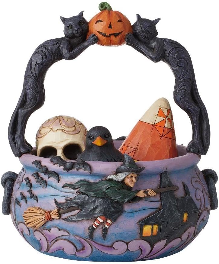 Amazon.com: Enesco Jim Shore Heartwood Creek Halloween Basket Set of 4 ...