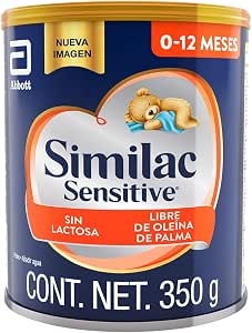 Similac Sensitive - 375g, Fórmula Especializada Sin Lactosa para Bebés ...