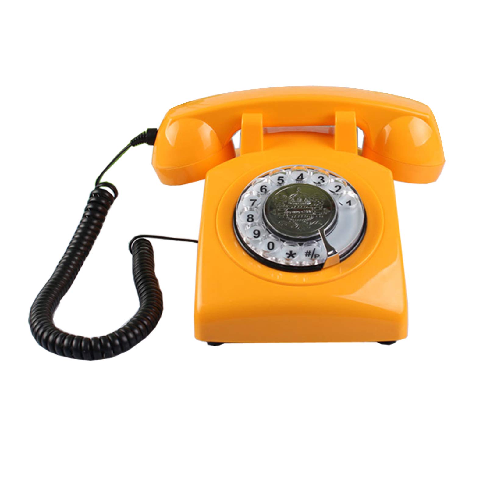 Corded Retro Phone, TelPal Landline Telephone with Old Fashion Rotary ...