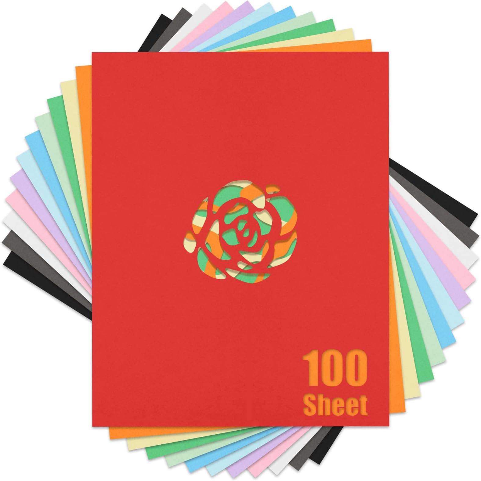 Amazon.com : Shindel 100 Sheets Cardstock for Craft, White Cardstock ...