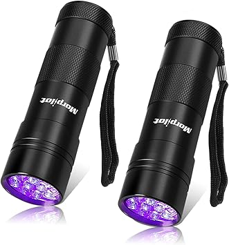 morpilot Black Light Ultra Violet LED Flashlight Blacklight, UV LED ...