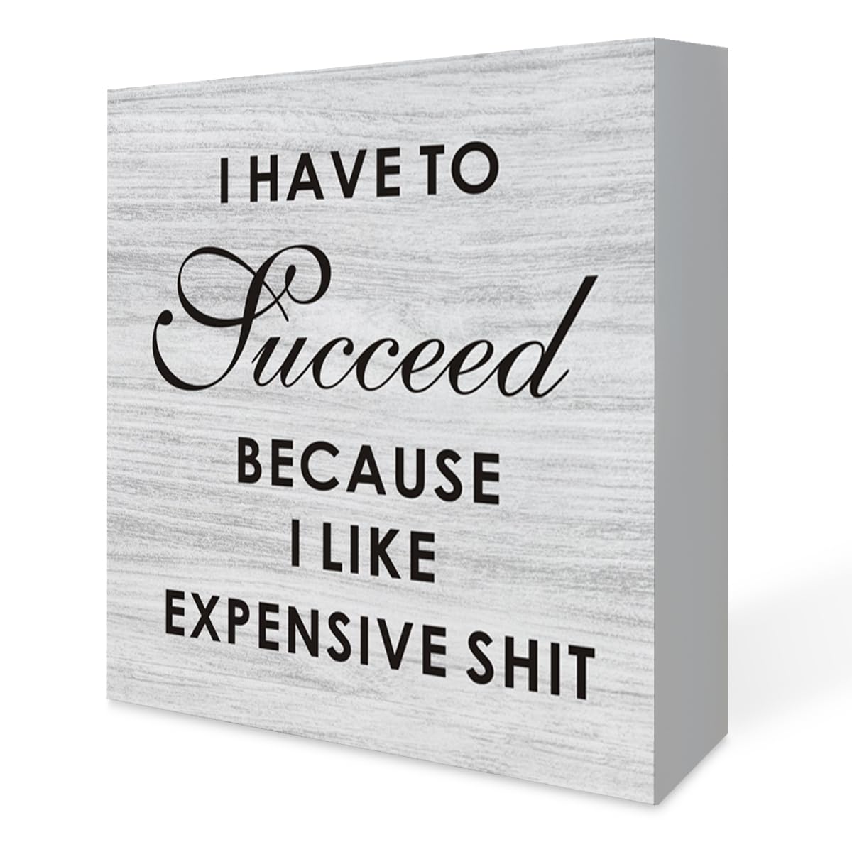 Amazon.com: Home Decor Feminine Decor Funny Wooden Box Sign for Office ...