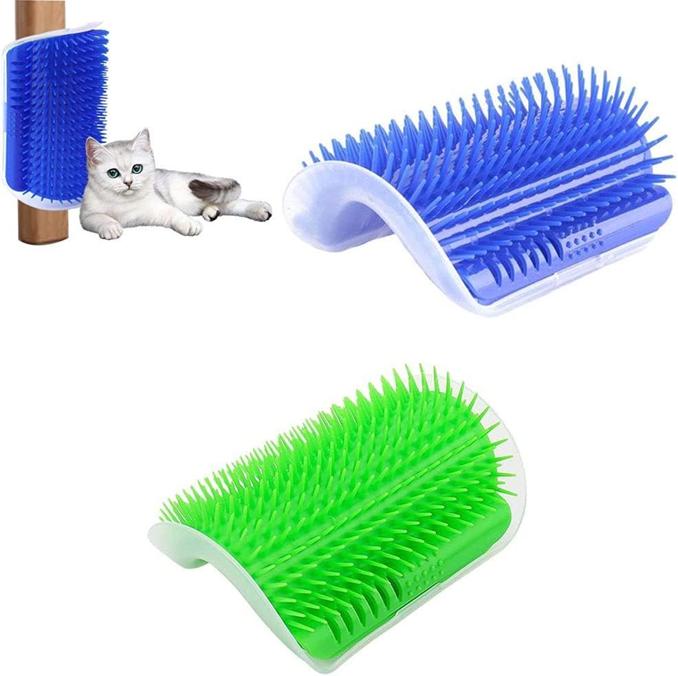 Cat Pet Self Grooming Comb Brush, 2 Pieces Pet Self Groomer Brush, Cat ...