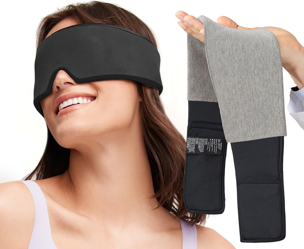 Amazon.com: FACEMOON Migraines Relief Cooling Eye Mask: FSA/HSA ...