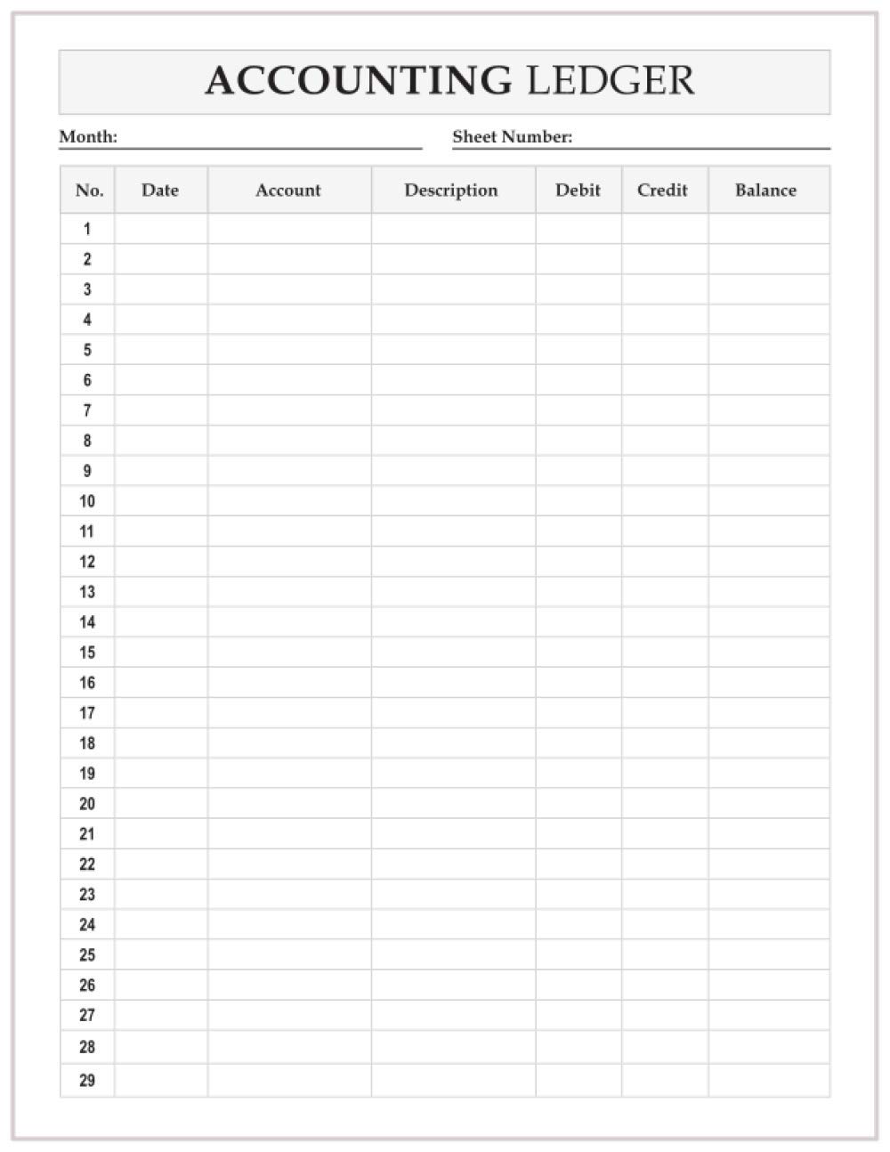 Accounting Ledger Book: General Business Ledger Checking Account ...