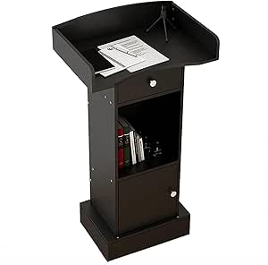 Wooden Podium Floor Standing Podiums, Modern Welcome Desk Reception ...