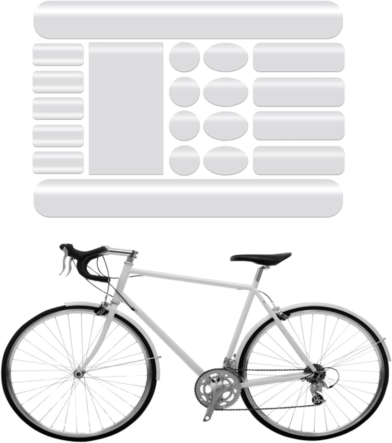 1pcs Bicycle Frame Protection Film Bike Chainstay Protector, Sticking ...