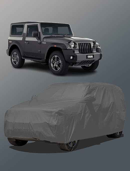 FUZICON Waterproof Car Cover For Mahindra Thar With Triple Stitch ...