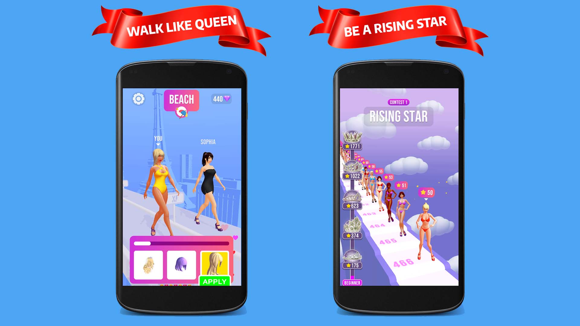 Catwalk Fashion Queen Dress Up Challenge: Dancer Queen Running Fashion ...
